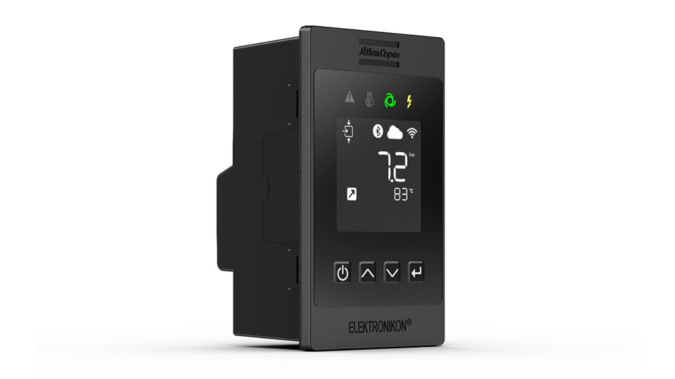 Atlas Copco推出Elektronikon Nano，这是首款远程智能应用压缩机控制器，具有无线更新和监控功能